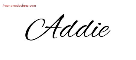 Cursive Name Tattoo Designs Addie Download Free - Free Name Designs