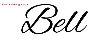 Cursive Name Tattoo Designs Bell Download Free - Free Name Designs