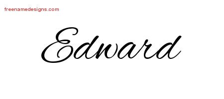 Cursive Name Tattoo Designs Edward Download Free - Free Name Designs