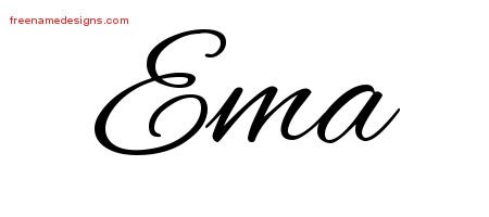 Cursive Name Tattoo Designs Ema Download Free - Free Name Designs