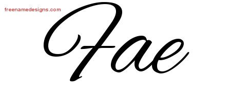 Cursive Name Tattoo Designs Fae Download Free - Free Name Designs