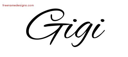 Cursive Name Tattoo Designs Gigi Download Free - Free Name Designs