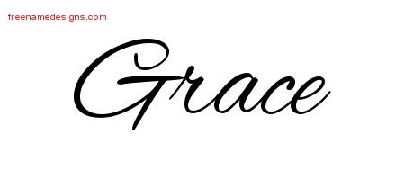 Grace Name Tattoo Designs