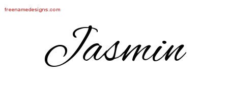 Cursive Name Tattoo Designs Jasmin Download Free - Free Name Designs