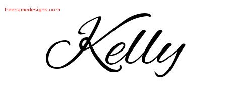 Cursive Name Tattoo Designs Kelly Download Free - Free Name Designs