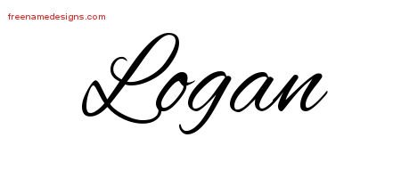 Cursive Name Tattoo Designs Logan Download Free - Free Name Designs
