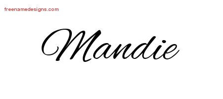 Cursive Name Tattoo Designs Mandie Download Free - Free Name Designs