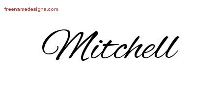 Cursive Name Tattoo Designs Mitchell Download Free - Free Name Designs