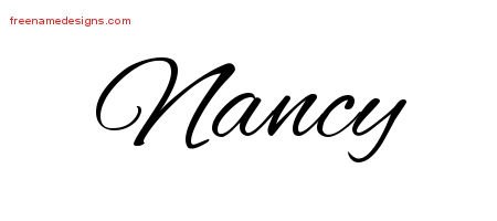 Cursive Name Tattoo Designs Nancy Download Free - Free Name Designs