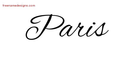 Cursive Name Tattoo Designs Paris Download Free - Free Name Designs