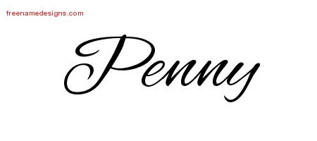 Cursive Name Tattoo Designs Penny Download Free - Free Name Designs