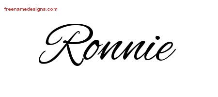 Cursive Name Tattoo Designs Ronnie Download Free - Free Name Designs