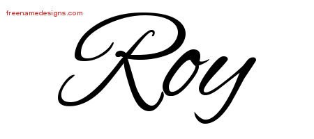 Cursive Name Tattoo Designs Roy Download Free - Free Name Designs