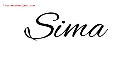 Cursive Name Tattoo Designs Sima Download Free - Free Name Designs