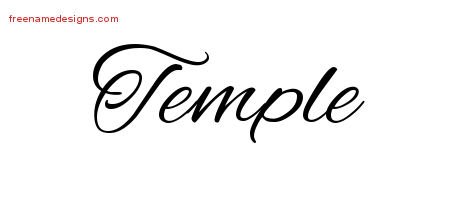 Cursive Name Tattoo Designs Temple Download Free - Free Name Designs