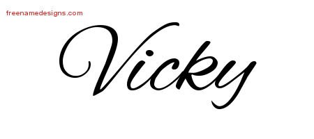 Vicky Name Design
