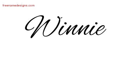 Cursive Name Tattoo Designs Winnie Download Free - Free Name Designs