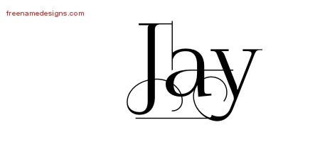Decorated Name Tattoo Designs Jay Free - Free Name Designs