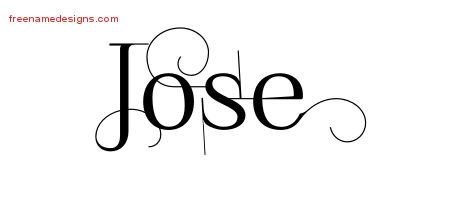 Jose Tattoo Letters