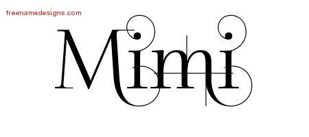 Decorated Name Tattoo Designs Mimi Free - Free Name Designs