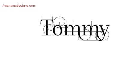 Decorated Name Tattoo Designs Tommy Free - Free Name Designs