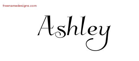 Elegant Name Tattoo Designs Ashley Free Graphic - Free Name Designs