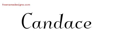 Elegant Name Tattoo Designs Candace Free Graphic - Free Name Designs