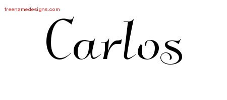 Elegant Name Tattoo Designs Carlos Free Graphic - Free Name Designs