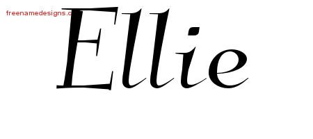 Elegant Name Tattoo Designs Ellie Free Graphic - Free Name Designs