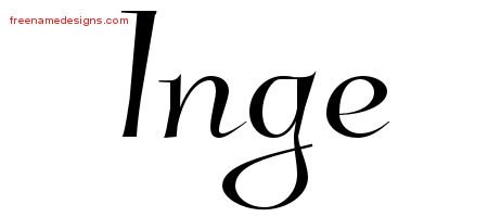 Elegant Name Tattoo Designs Inge Free Graphic - Free Name Designs