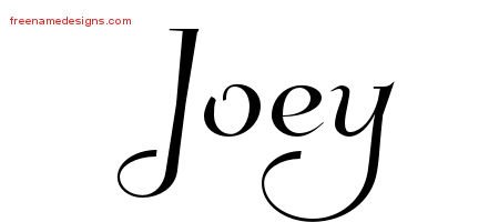 Elegant Name Tattoo Designs Joey Free Graphic - Free Name Designs