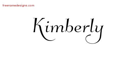 Elegant Name Tattoo Designs Kimberly Free Graphic - Free Name Designs