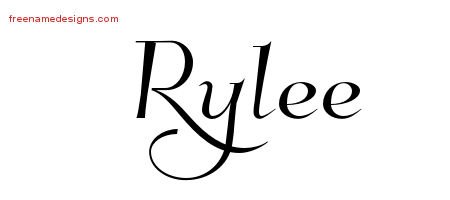 Elegant Name Tattoo Designs Rylee Free Graphic - Free Name Designs