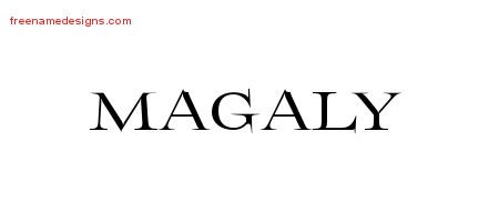 Flourishes Name Tattoo Designs Magaly Printable - Free Name Designs