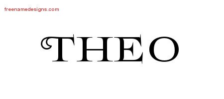 Flourishes Name Tattoo Designs Theo Printable - Free Name Designs