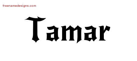 Gothic Name Tattoo Designs Tamar Free Graphic - Free Name Designs