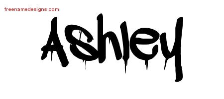 Graffiti Name Tattoo Designs Ashley Free Lettering - Free Name Designs