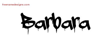 Graffiti Name Tattoo Designs Barbara Free Lettering - Free Name Designs