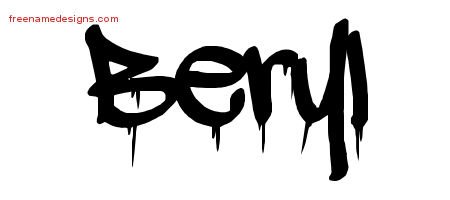 Graffiti Name Tattoo Designs Beryl Free Lettering - Free Name Designs
