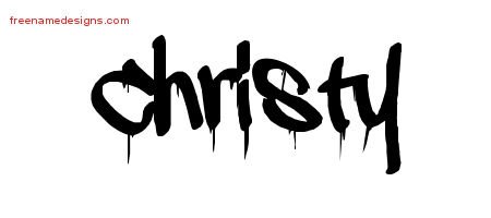 Graffiti Name Tattoo Designs Christy Free Lettering - Free Name Designs