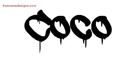 Graffiti Name Tattoo Designs Coco Free Lettering - Free Name Designs