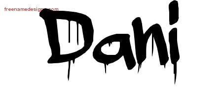Graffiti Name Tattoo Designs Dani Free Lettering - Free Name Designs