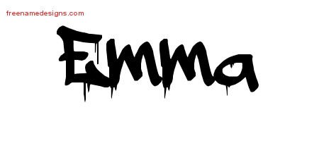 Graffiti Name Tattoo Designs Emma Free Lettering - Free Name Designs