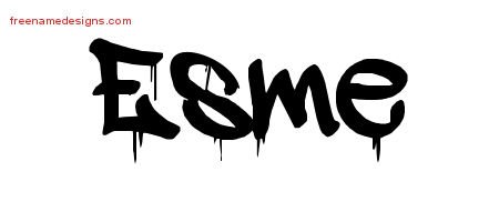 Graffiti Name Tattoo Designs Esme Free Lettering - Free Name Designs
