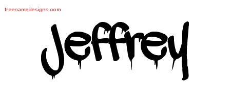 Graffiti Name Tattoo Designs Jeffrey Free Lettering - Free Name Designs