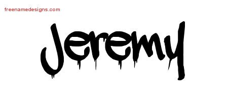 Graffiti Name Tattoo Designs Jeremy Free Lettering - Free Name Designs