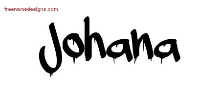 Graffiti Name Tattoo Designs Johana Free Lettering - Free Name Designs