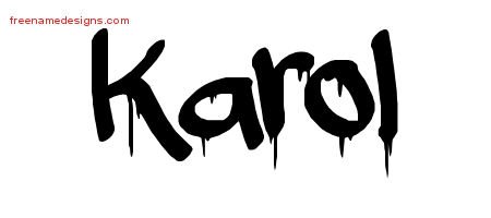 Graffiti Name Tattoo Designs Karol Free Lettering - Free Name Designs