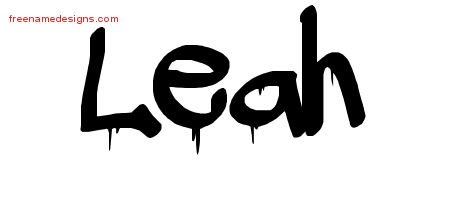 Graffiti Name Tattoo Designs Leah Free Lettering - Free Name Designs