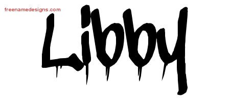 Graffiti Name Tattoo Designs Libby Free Lettering - Free Name Designs